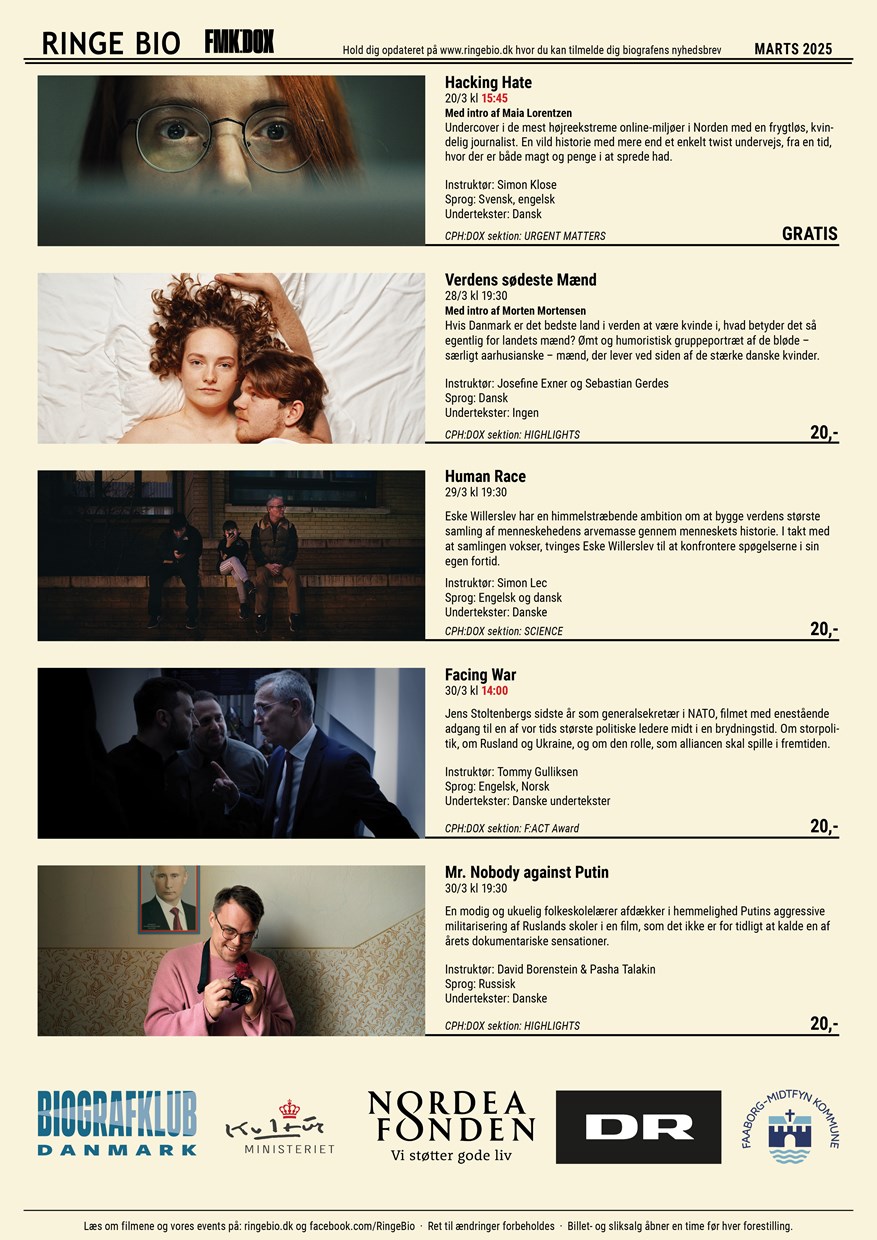 Kommende film og Events | Ringe Bio